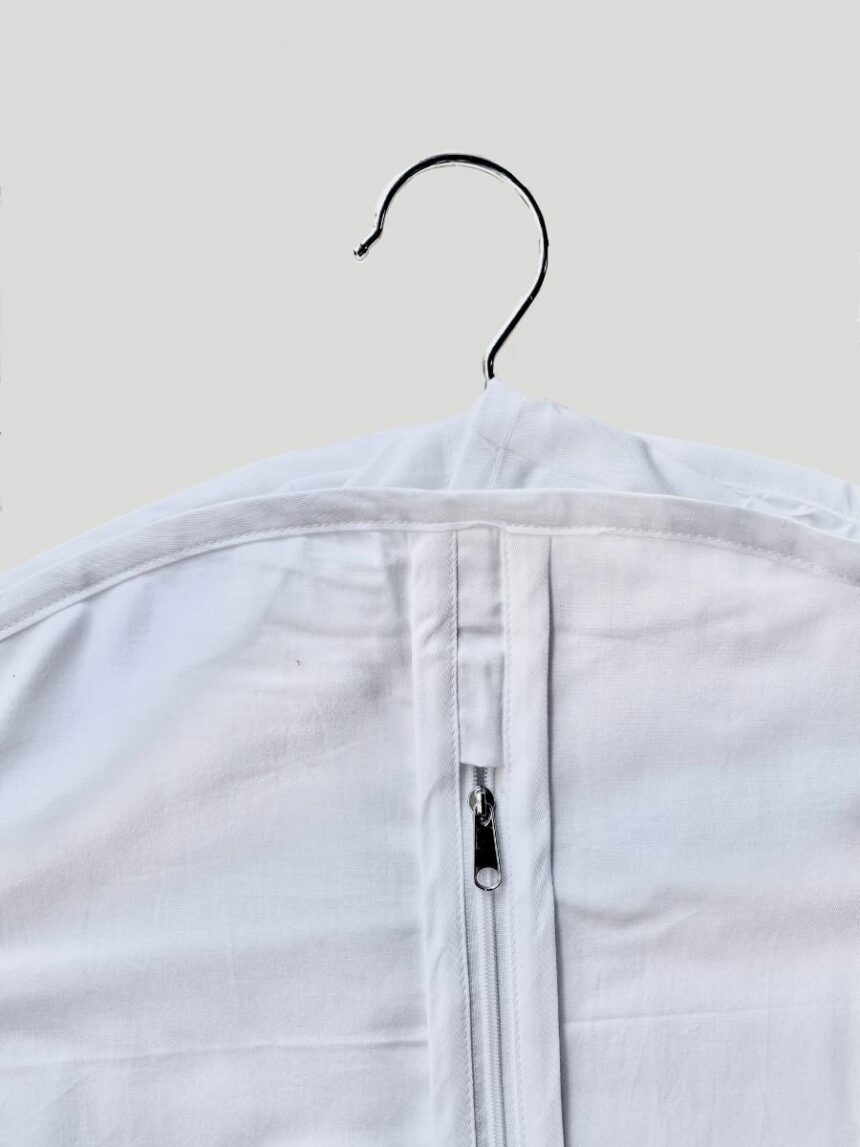 Housse pour robe de mariée en coton naturel avec soufflet latéral ...